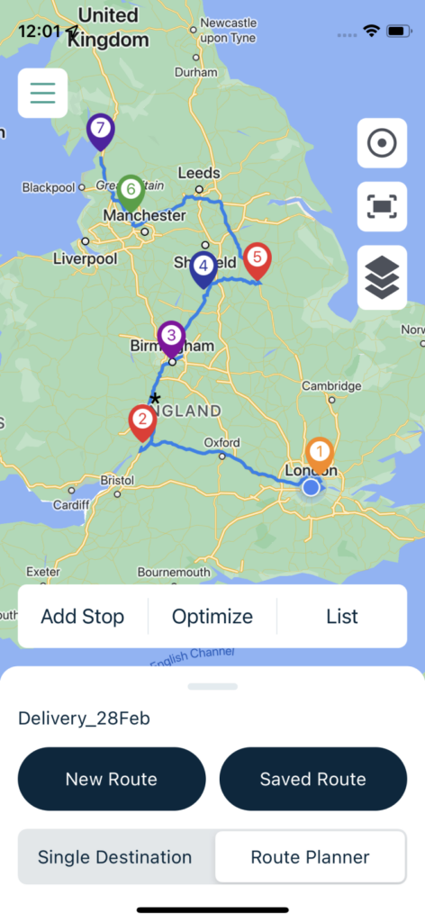 Home | Route Planning & Address Finding App | DelM8