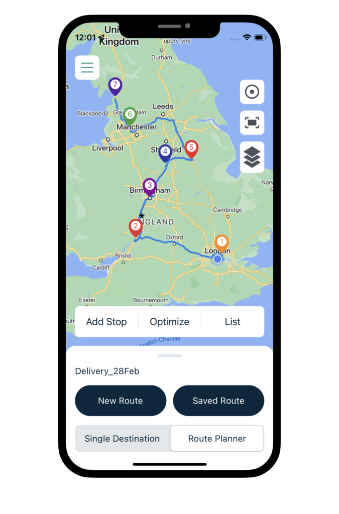 Home | Route Planning & Address Finding App | DelM8