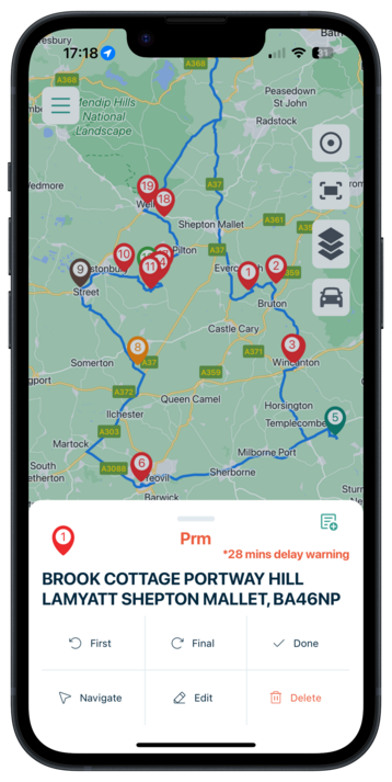 Route Planner App | Courier Multi Route Delivery Driver App | UK