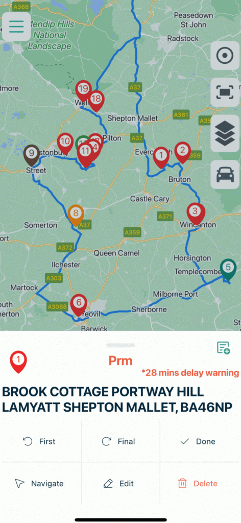 Route Planner App | Courier Multi Route Delivery Driver App | UK