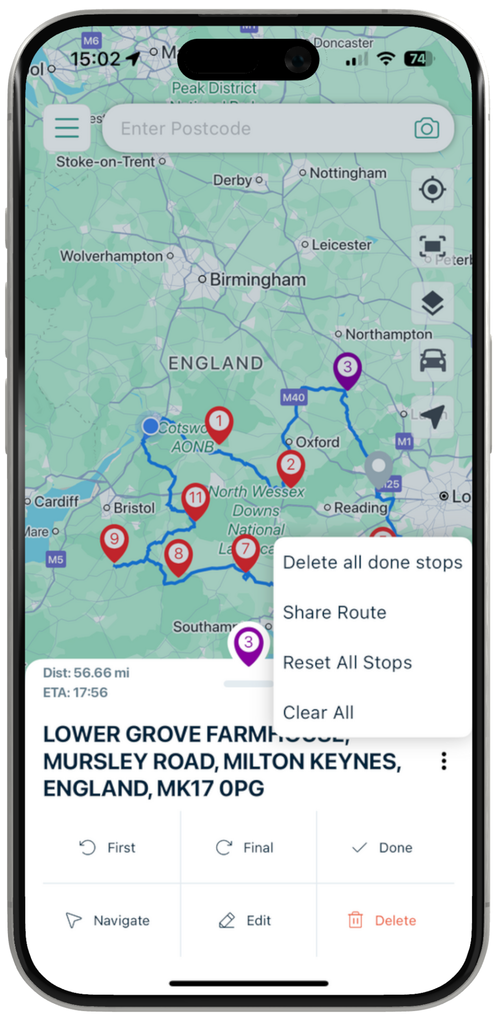 Route Planner App | Courier Multi Route Delivery App - Delm8